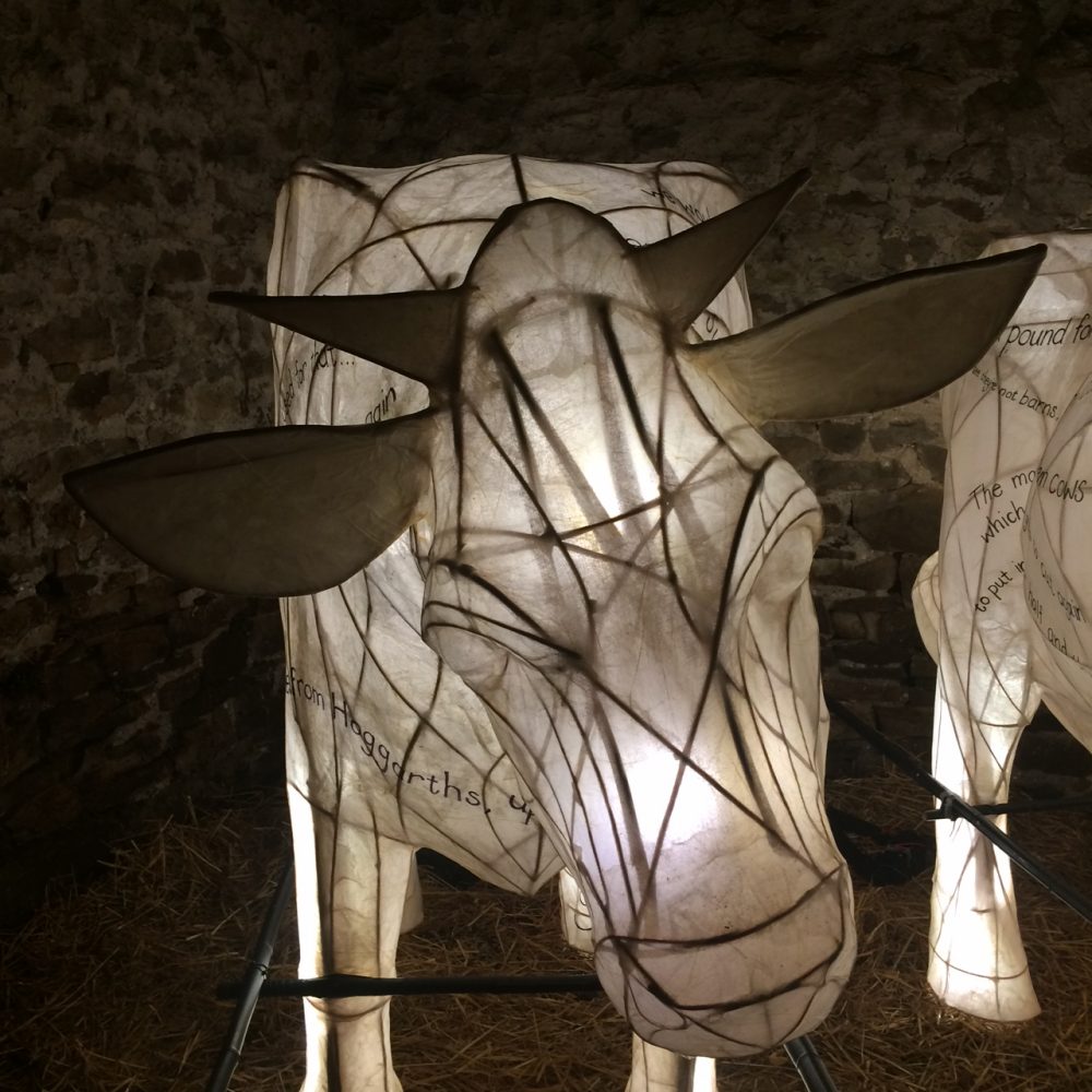 Ghost Cow Night - Helen Peyton | Printmaker Artist North Yorkshire