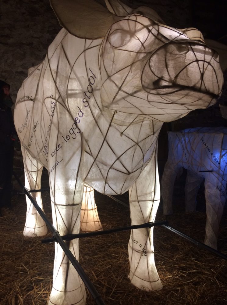 Ghost Cow Night - Helen Peyton | Printmaker Artist North Yorkshire